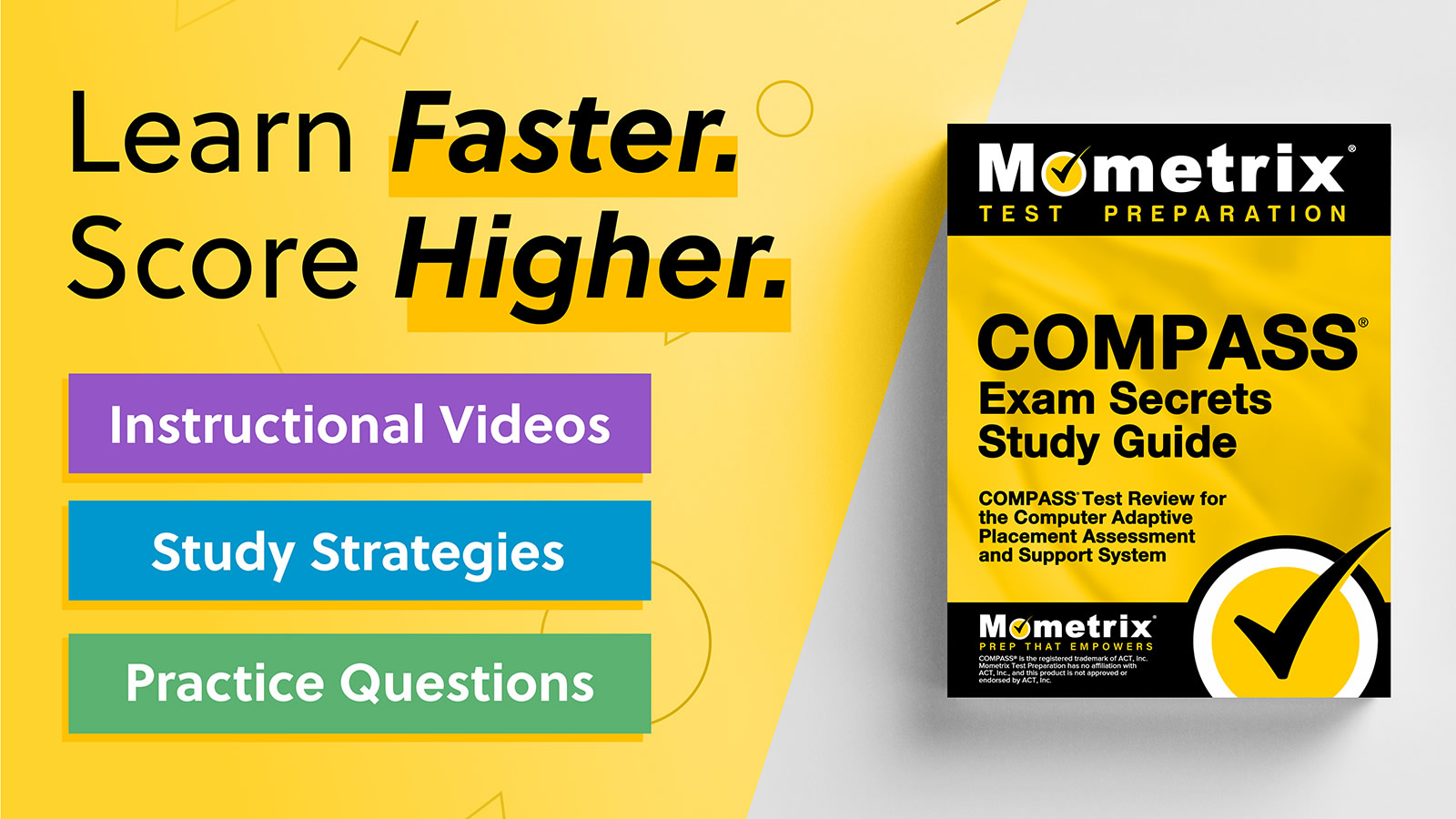 COMPASS Study Guide & Practice Test [Prepare for the COMPASS Test]